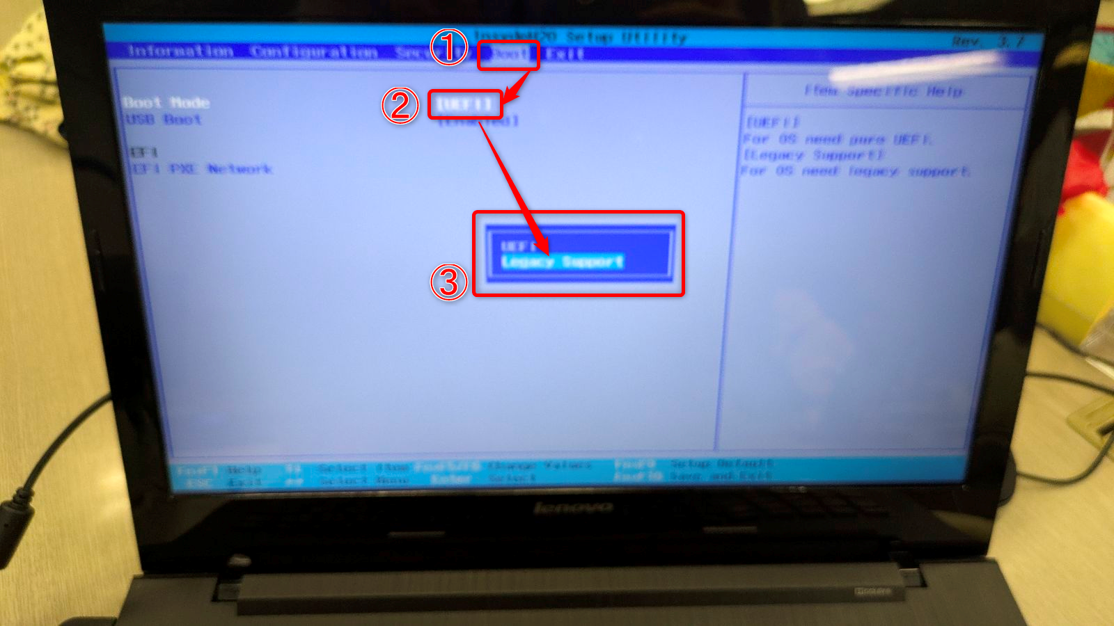 LenovoのPCで、EFI Network 0 for IPv4 boot failed と表示されてしまった場合の対処方法 - テクこや